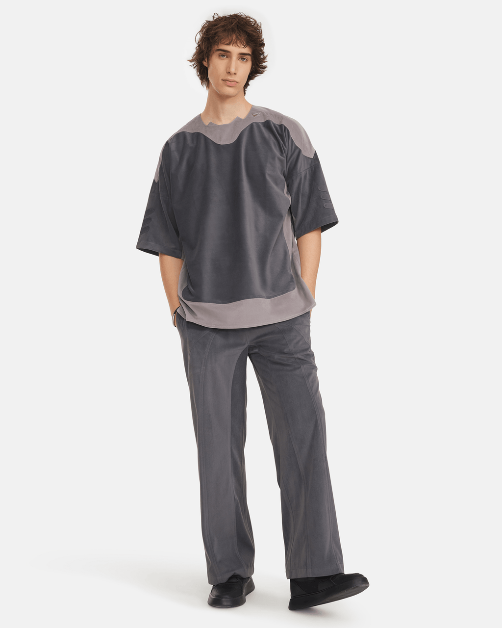MinusOne Dual-Tone Gray T-Shirt | Premium Space-Inspired Experimental ...