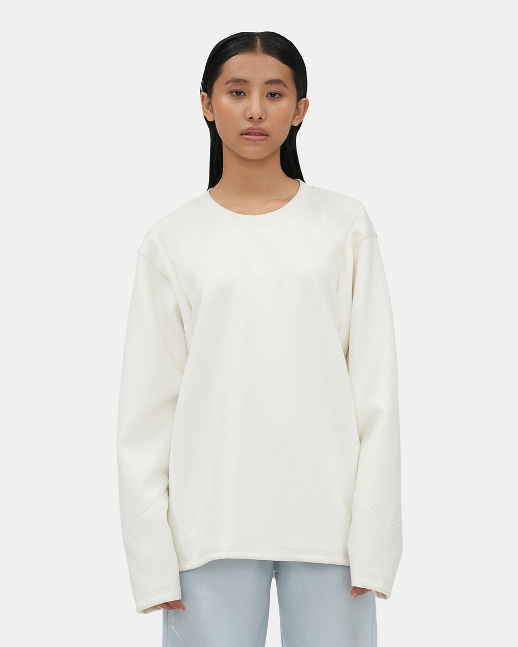 Buy APRNM White Sweatshirt | Premium Space-Inspired Experimental ...